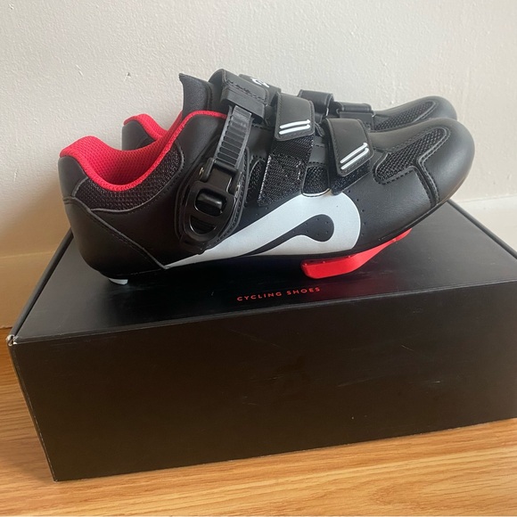 Shoes | Peloton Shoes Black And Red | Poshmark